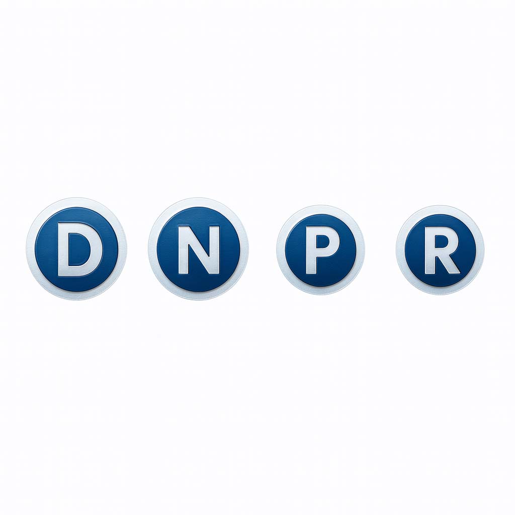 2.X Roadster PRND Decals - Gruber Motors