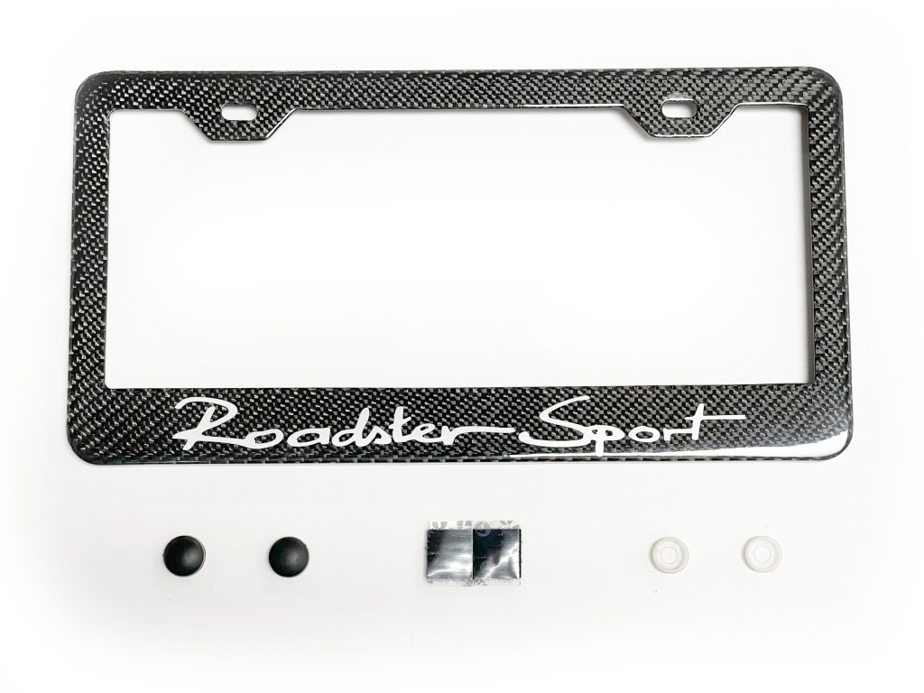 Carbon Fiber Roadster License Plate Frame - Gruber Motors