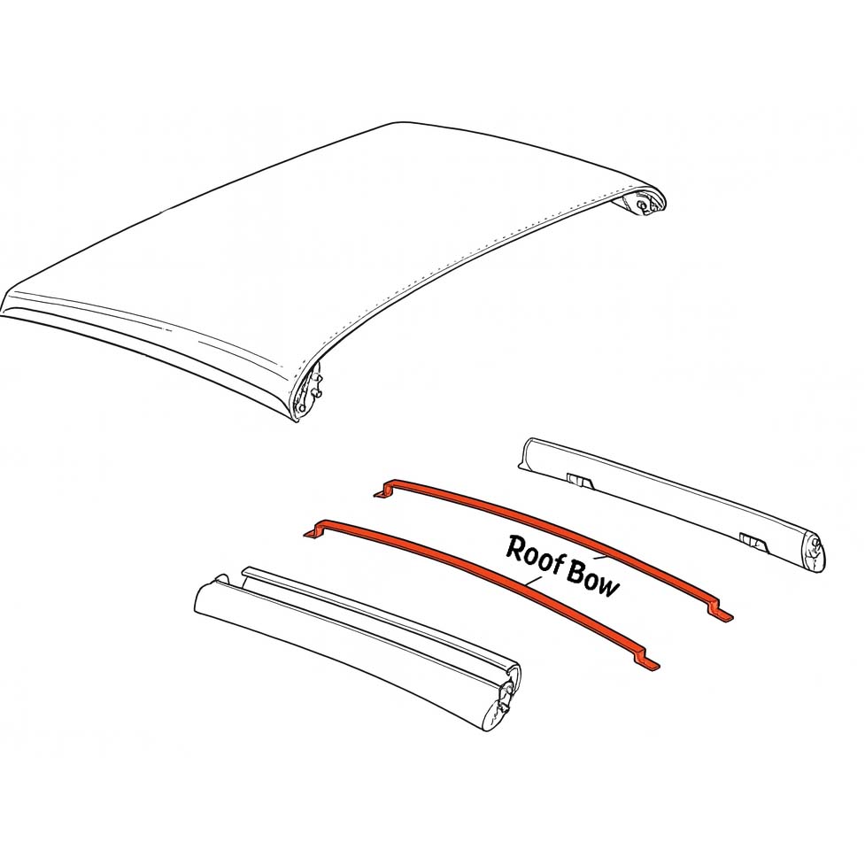 Soft Top Cable Roof Bows - Gruber Motors